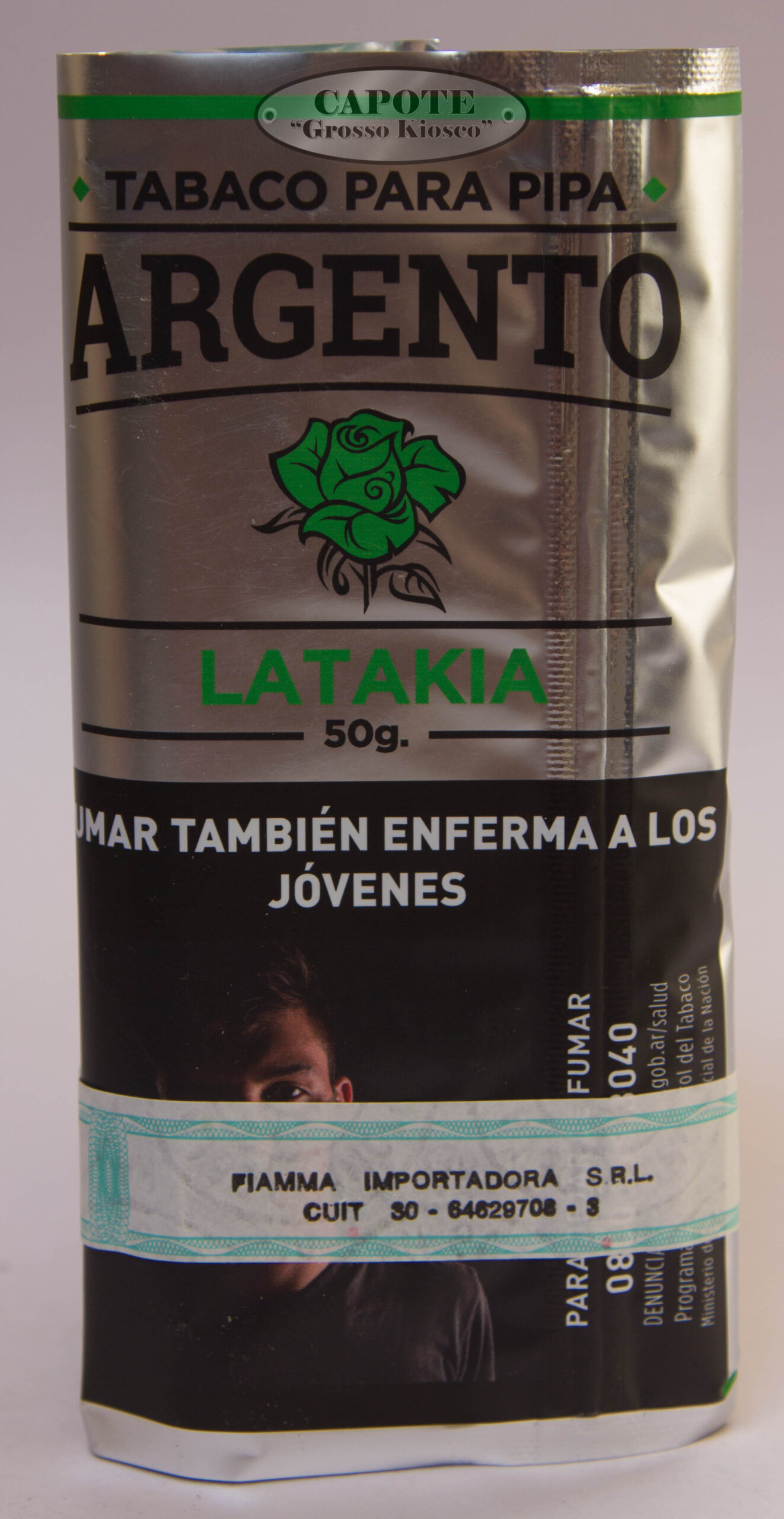 Tabaco Pipa Argento Latakia – Capote Grosso Kiosco